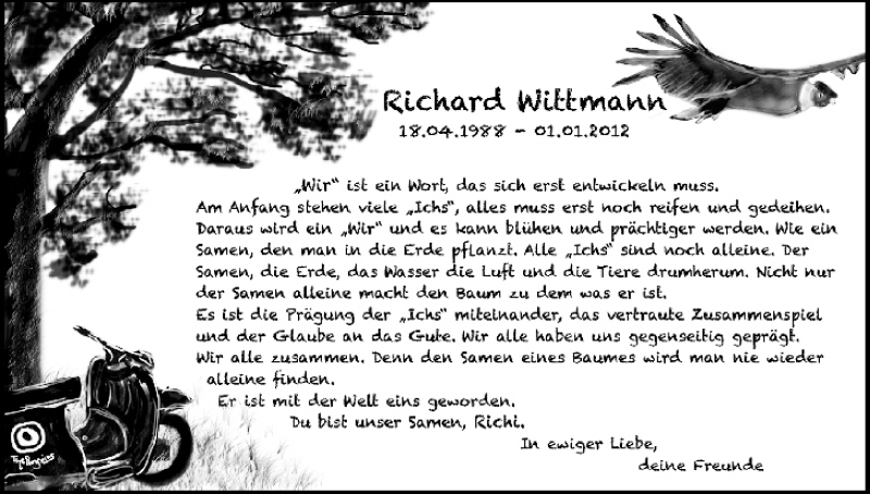 Richard Wittmann | Traueranzeige | trauer.inFranken.de