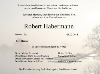 Robert Habermann | Traueranzeige | trauer.inFranken.de
