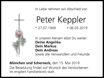 Peter Keppler | Traueranzeige | trauer.inFranken.de