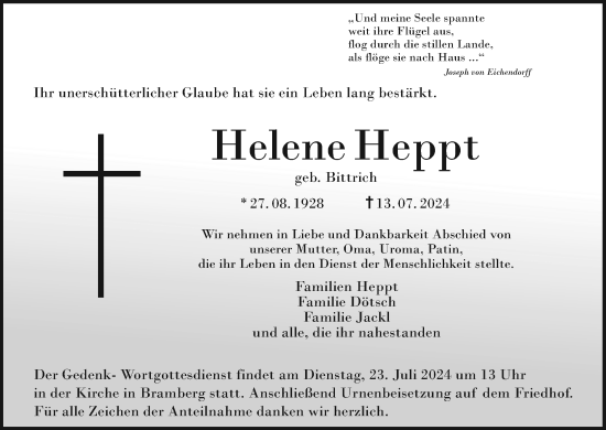 Traueranzeigen aus hassberge | trauer.inFranken.de